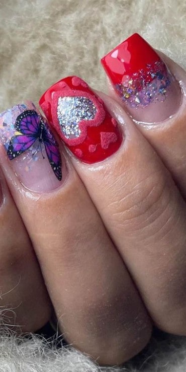 All the Gorgeous 24 Red Ombre Nails You'll Want To Wear Now | Polish ...