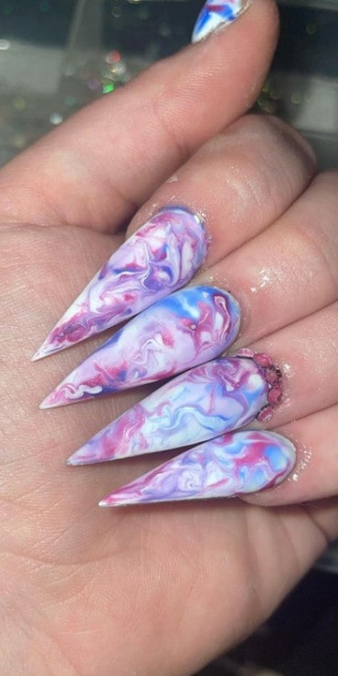24 Beautiful Marble Nail Designs That'll Wow Your Man | Polish and Pearls