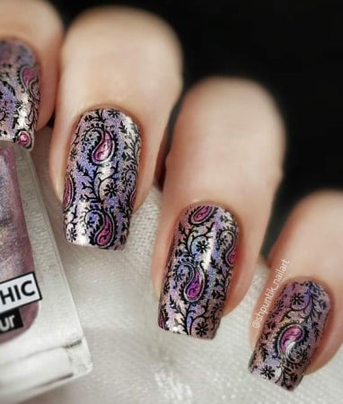 15 Amazing Modern Paisley Nails Designs Will Impress Anyone You Meet ...