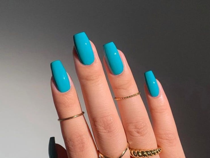 22 Teal Color Nails That Will Make Anyone's Heart Melt | Polish and Pearls