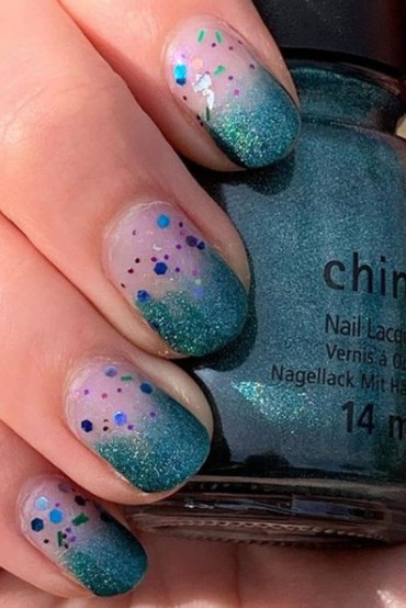 22 Teal Color Nails That Will Make Anyone's Heart Melt | Polish and Pearls