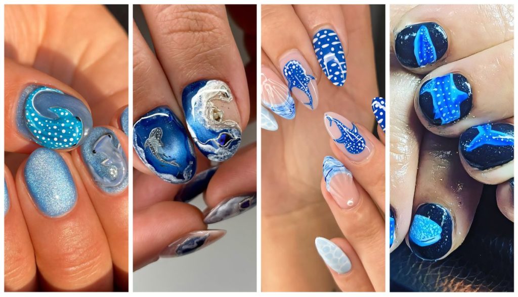 30 Whale Shark Nail Designs That Are Totally Unique | Polish and Pearls