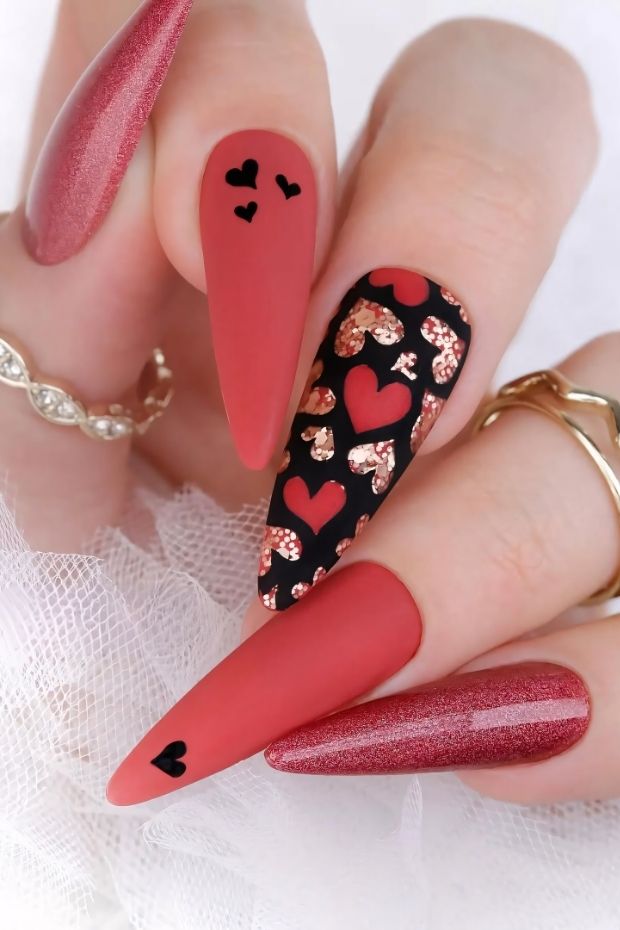 13 Matte Red Nails That Define Cool Confidence | Polish and Pearls