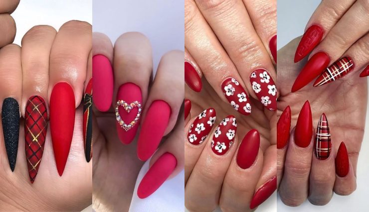 13 Matte Red Nails That Define Cool Confidence | Polish and Pearls