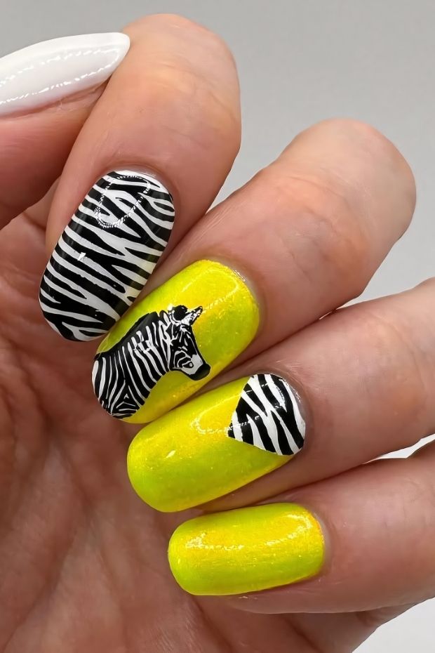 11 Wild Zebra Nails with Animal Print Appeal | Polish and Pearls