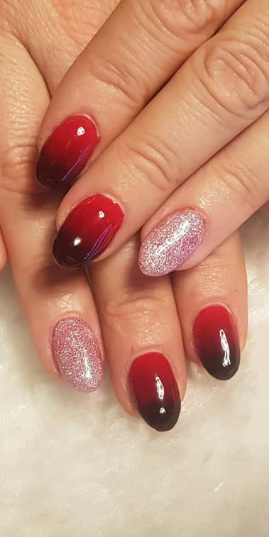 All the Gorgeous 24 Red Ombre Nails You'll Want To Wear Now | Polish ...