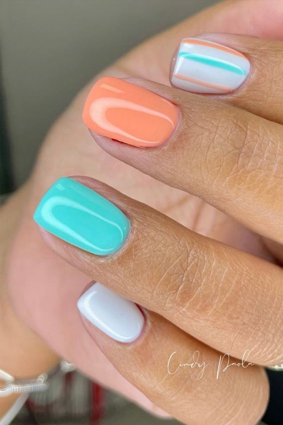 22 Teal Color Nails That Will Make Anyone's Heart Melt | Polish and Pearls